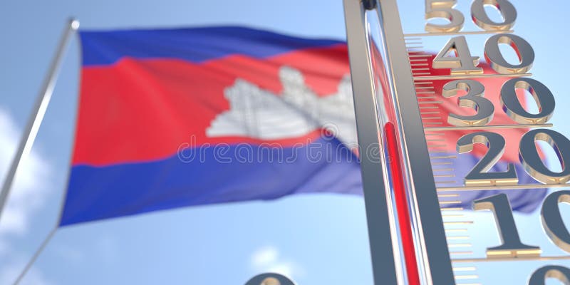 30 Degrees Centigrade on a Thermometer Measuring Air Temperature Near ...