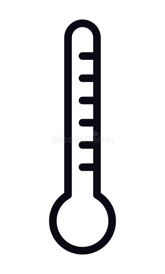 Thermometer Sign Temperature Vector Icon Stock Vector - Illustration of ...