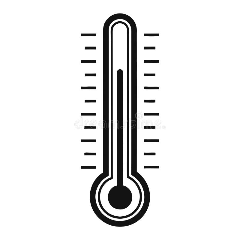 Thermometer Simple Design for Infographics Educational Materials and ...