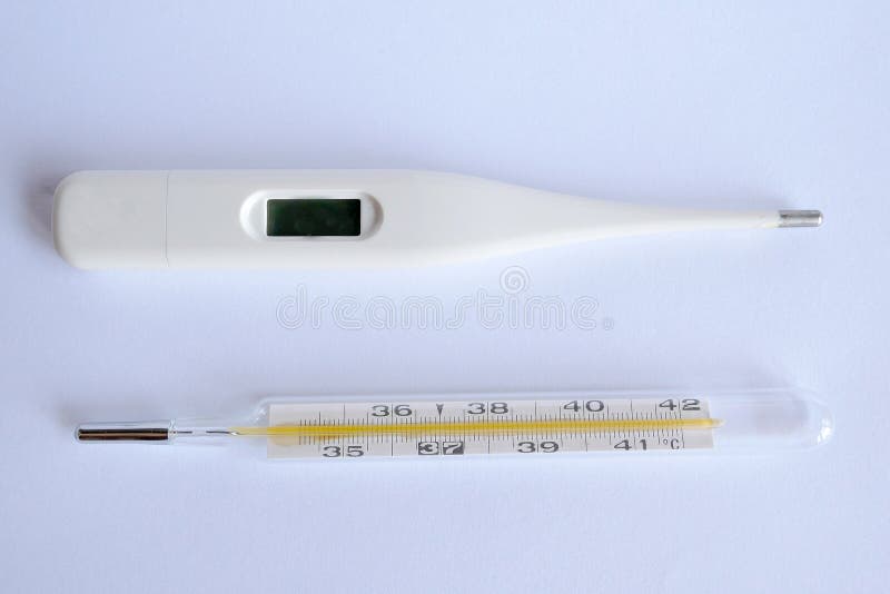 Thermometer for Taking the Temperature Stock Photo - Image of ...