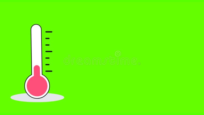 Thermometer Temperature Increase and Decrease Animation 4K Stock Footage. Animation of the ...