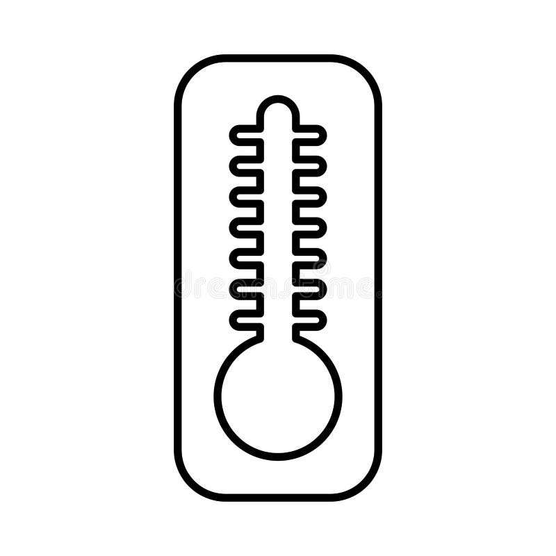 Thermometer Temperature Isolated Icon Stock Vector - Illustration of ...