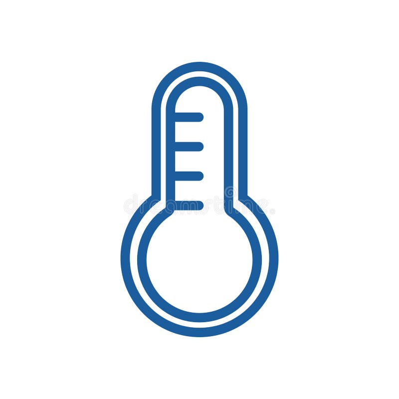 Thermometer Temperature Measure Isolated Icon Stock Vector ...