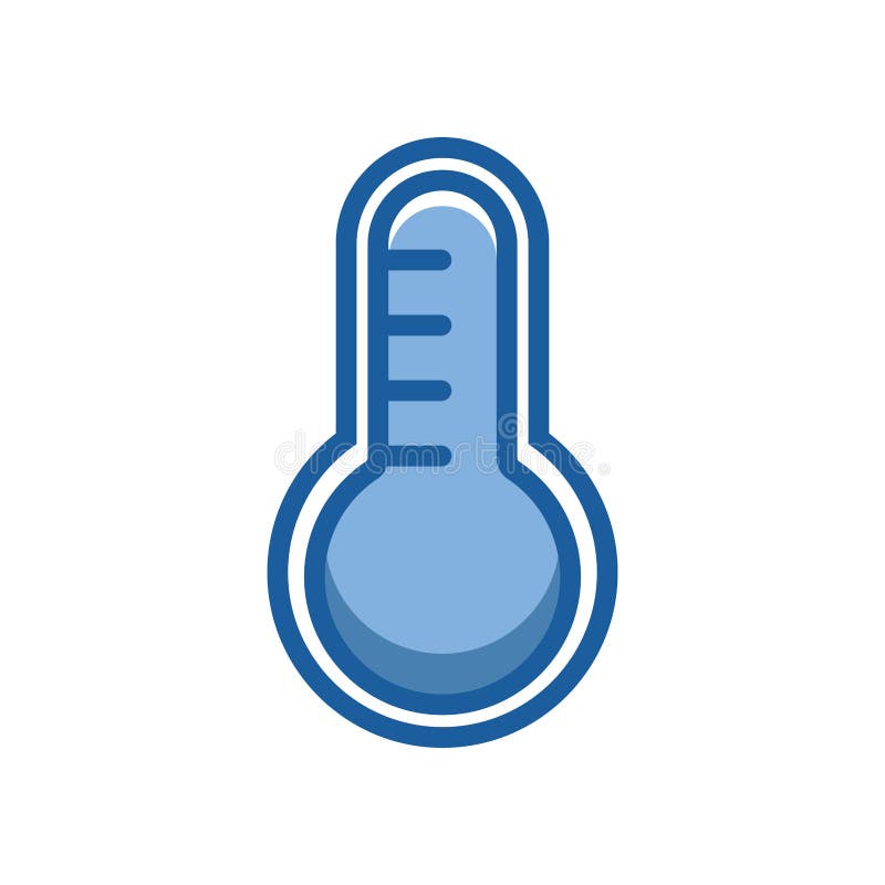 Thermometer Temperature Measure Isolated Icon Stock Vector ...