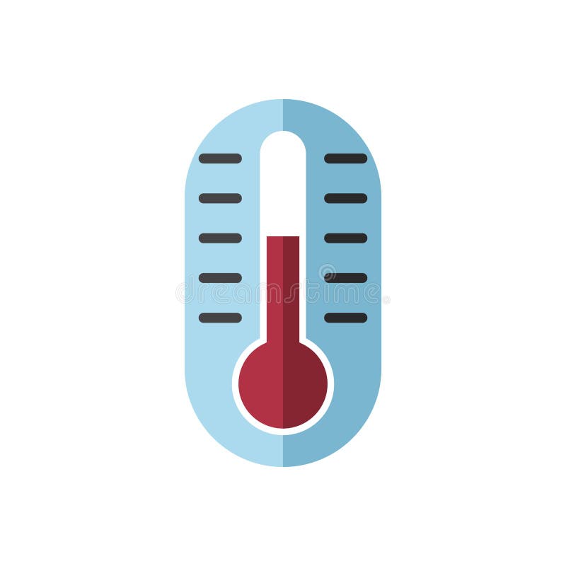Thermometer Temperature Measure Isolated Icon Stock Vector ...