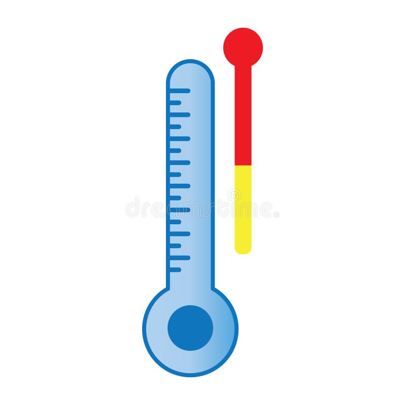 Thermometer Temperature Measuring Tool Icon Logo Vector Design Stock ...