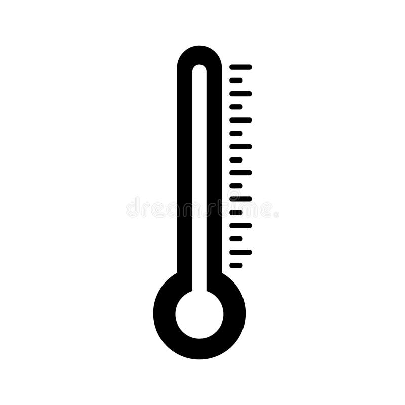 Thermometer Temperature Measuring Tool Icon Logo Vector Design Stock ...