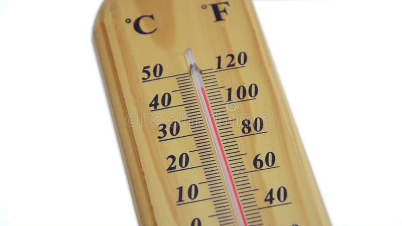 Temperature Rising on a Thermometer Stock Video - Video of earth ...