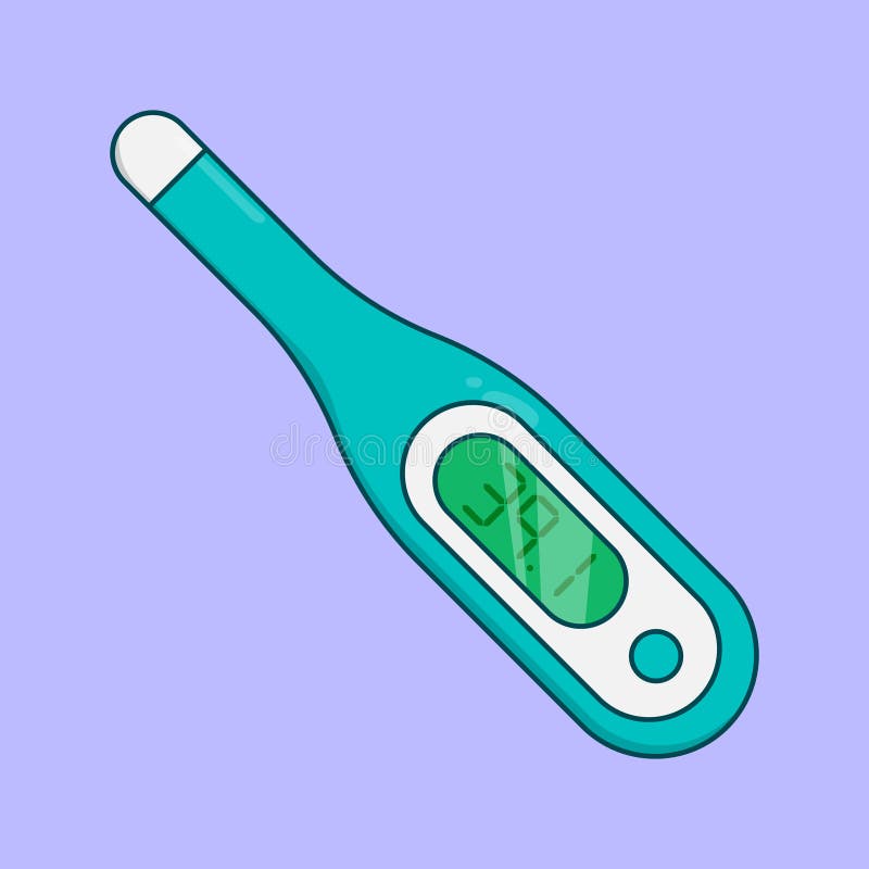 Thermometer Vector Icon. Digital Thermometer Vector Stock Vector ...