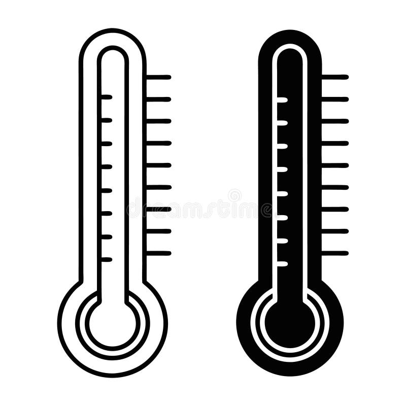 Thermometer Vector Illustration - Isolated Design with Transparent ...