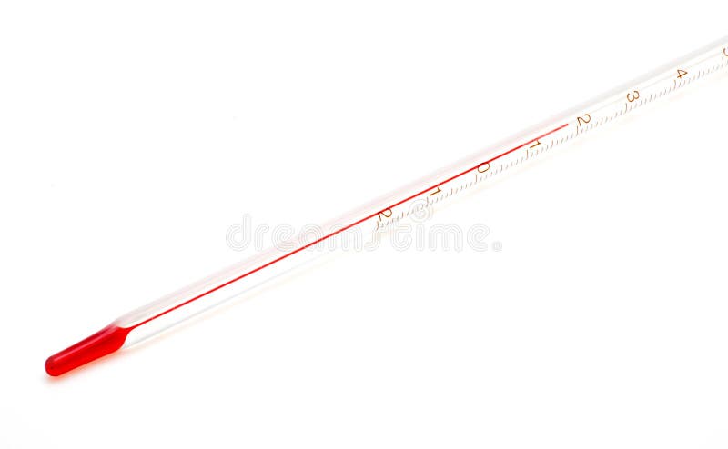 Thermometer in a White Background Stock Photo - Image of white ...