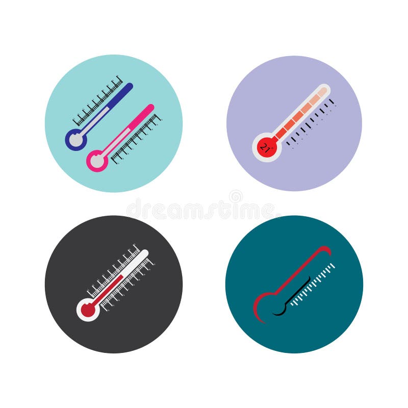 Thermometers Icon Different Zones Stock Illustrations – 21 Thermometers ...
