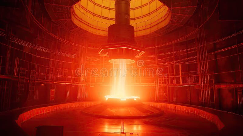 Thermonuclear Reaction. an Abstract Representation of a Process Stock ...