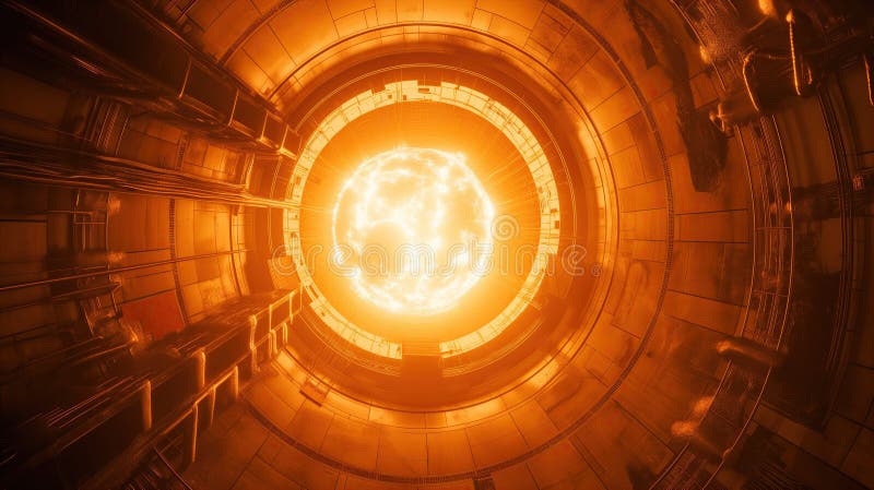 Thermonuclear Reaction. an Abstract Representation of a Process Stock ...