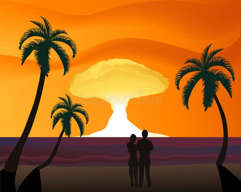 Couple Watching Sunset Stock Illustrations – 1,613 Couple Watching ...