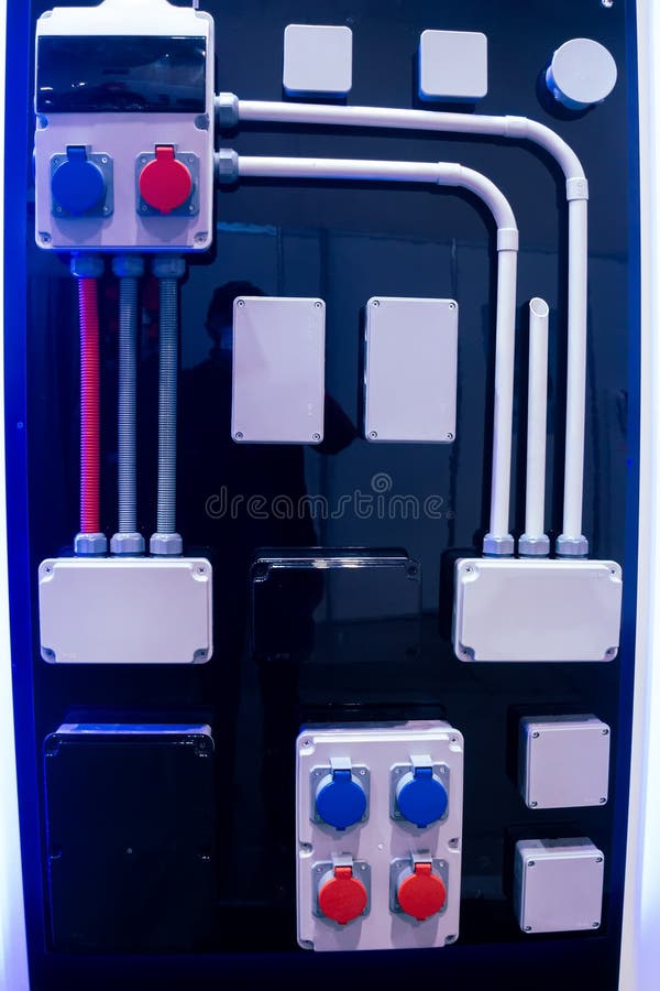 Thermoplastic ABC Box and Waterproof Plastic Socket Box Stock Photo ...