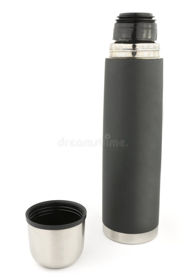Open Thermos Flask stock photo. Image of metallic, drink - 23686442
