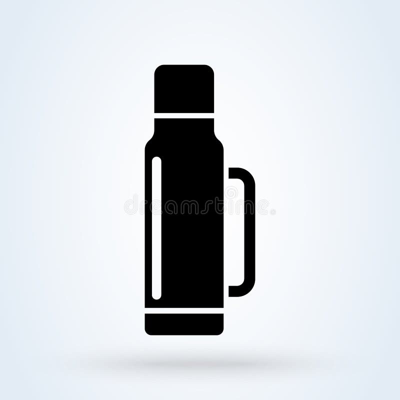 Thermos Bottle. Vector Simple Modern Icon Design Illustration Stock ...