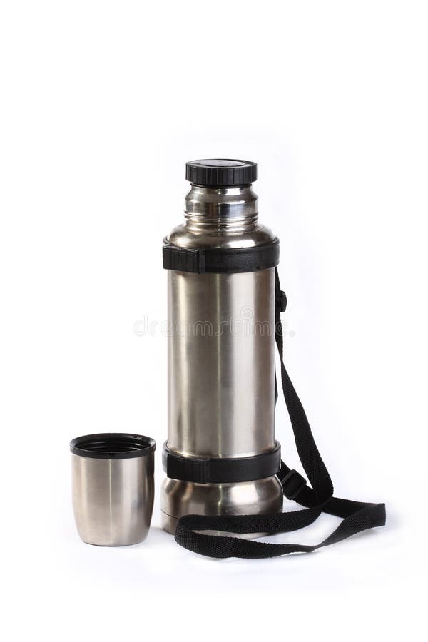 The Thermos from Stainless Steel Stock Photo - Image of preservation ...