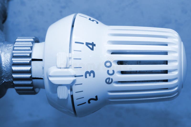 Thermostat stock image. Image of thermostat, blue, heatingbill - 18041737