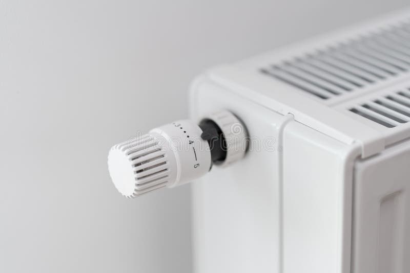 The Room Heating Radiator Thermostat is Set To Economy Mode at 70 Power ...