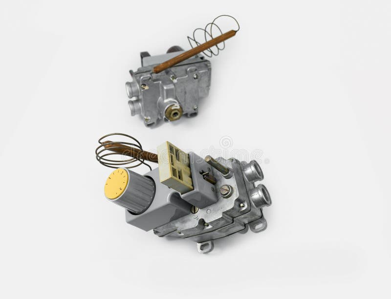 Thermostat Gas Boiler Valve Temperature Control. Gas Flow Regulation in ...