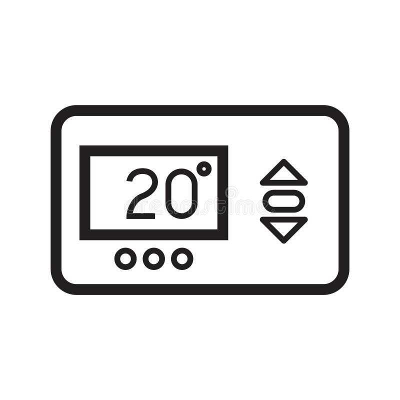 Thermostat illustration stock vector. Illustration of timer - 34423047