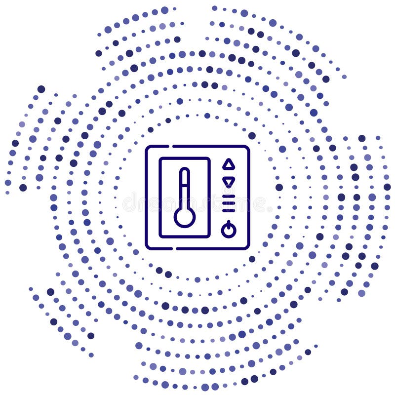 Thermostat Vector Icon. Thermostat Editable Stroke. Thermostat Linear ...
