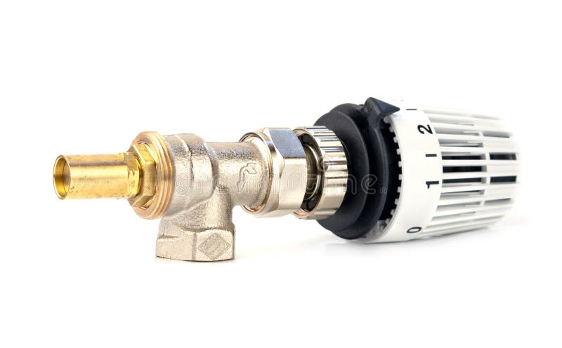 Thermostatic control stock image. Image of white, water - 41583031