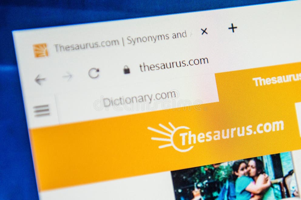 Thesaurus.com Web Site. Selective Focus. Editorial Image - Image of ...