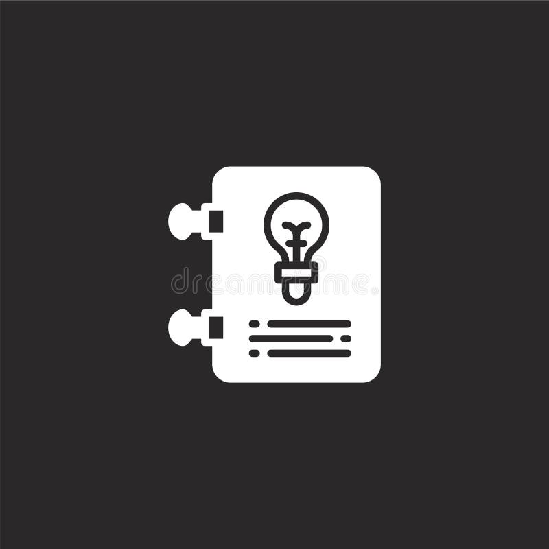 Thesis Icon in Trendy Design Style. Thesis Icon Isolated on White ...