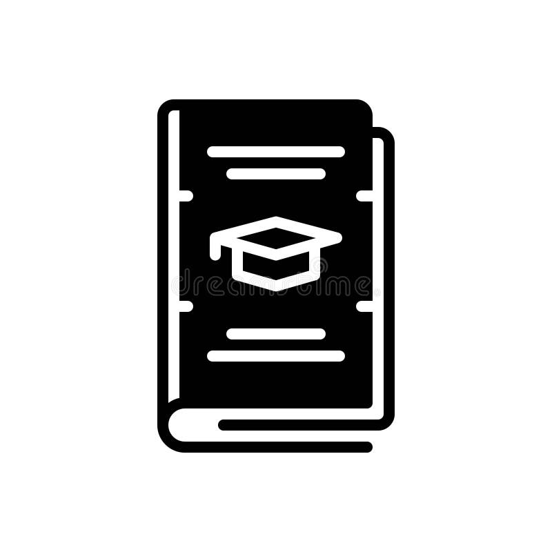 Black Solid Icon for Thesis, Theory and Premise Stock Vector ...