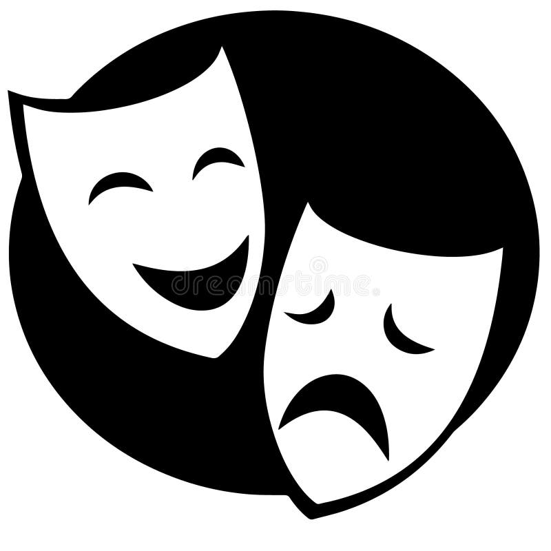 Thespian mask stock vector. Illustration of failure, actors - 22413000