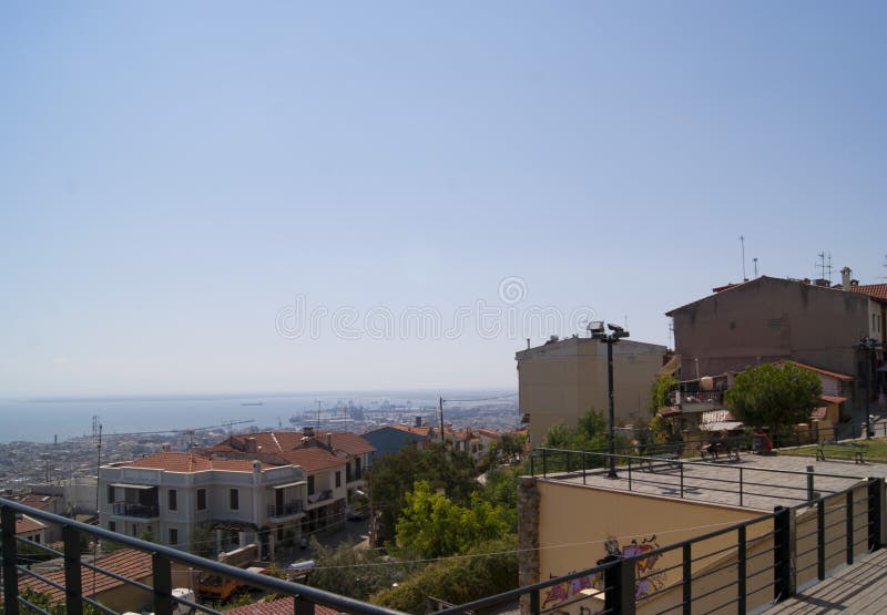 Thessaloniki view editorial photo. Image of lorry, view - 42097641