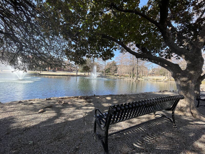 Theta Pond - Oklahoma State University - Stillwater Stock Photo - Image ...