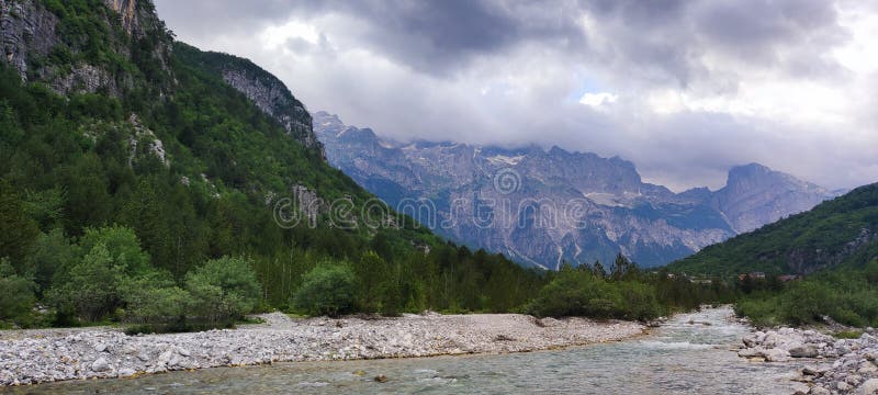 Theth National Park, Albania Stock Photo - Image of europe, landscape ...