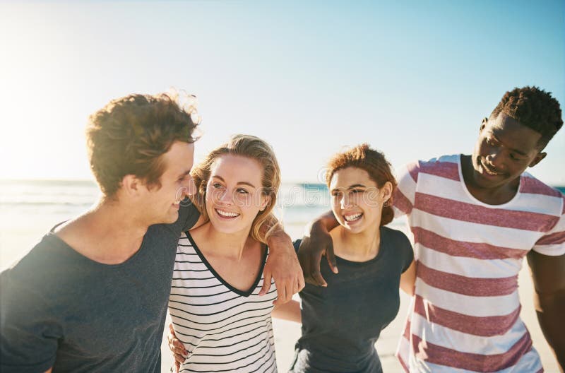 Theyll Remember these Days for Years To Come. a Happy Group of Friends ...