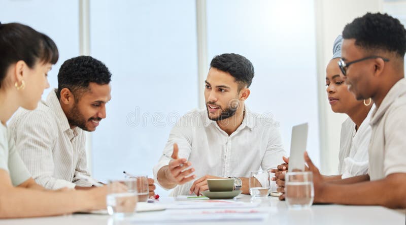 Theyre All on the Same Page. a Group of Young Diverse Businesspeople ... Theyre All on the Same Page. a Group of Young Diverse Businesspeople ...