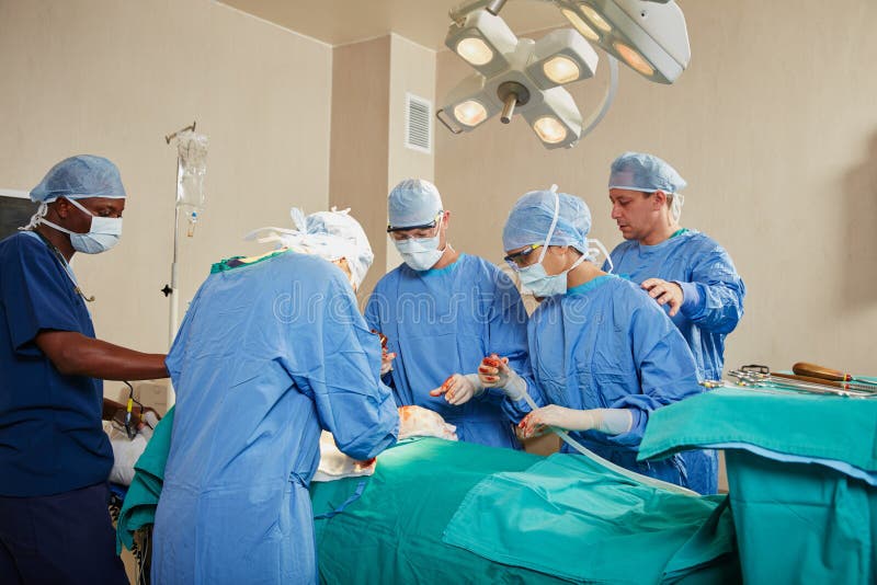 Theyre the Best in the Field. a Team of Surgeons Performing a Surgery ...