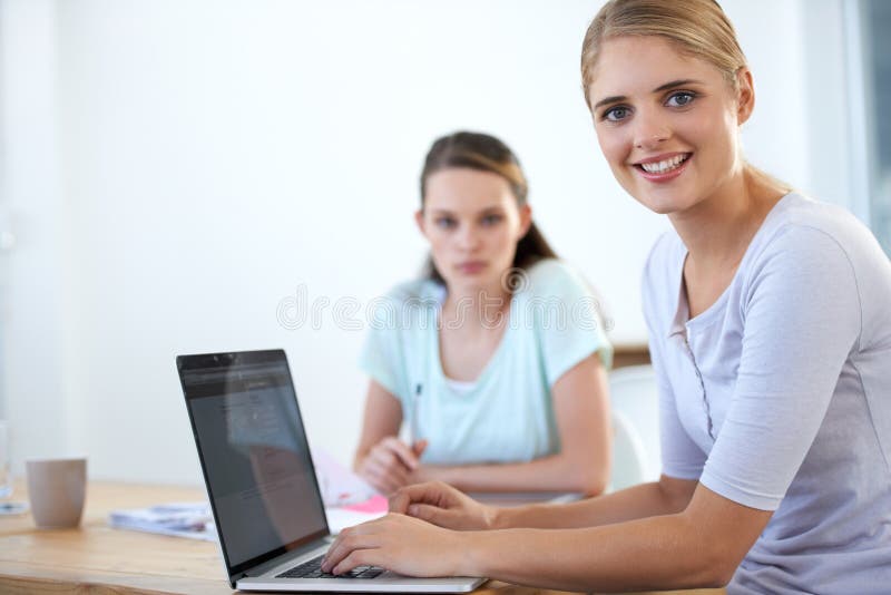 Theyre the Perfect Pair. Two Young Colleagues Working in the Office ...