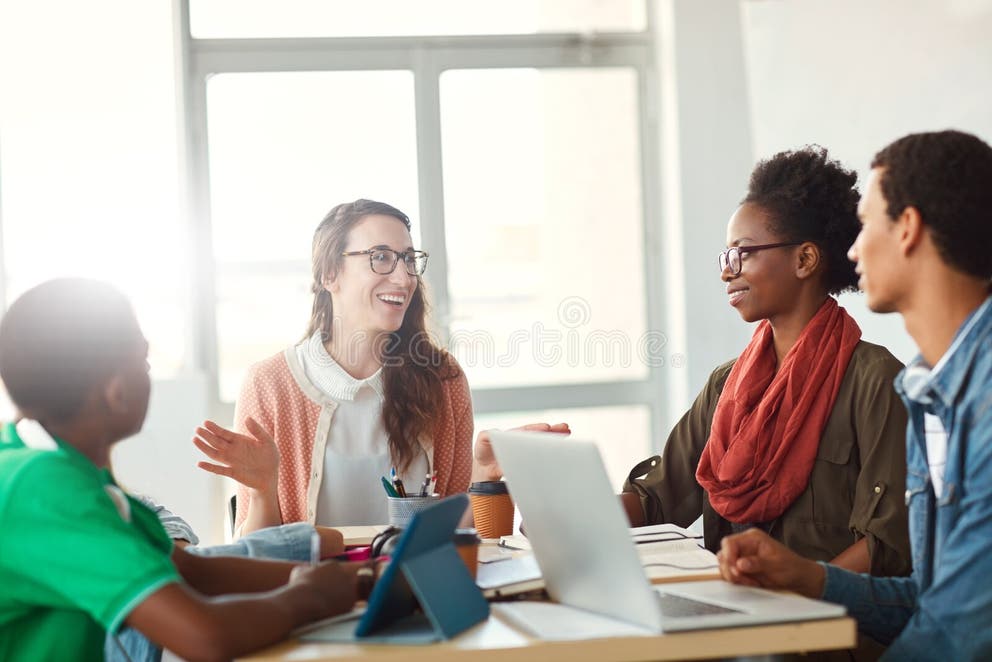 Theyve Got a Group Project To Work on. a Group of University Students ...