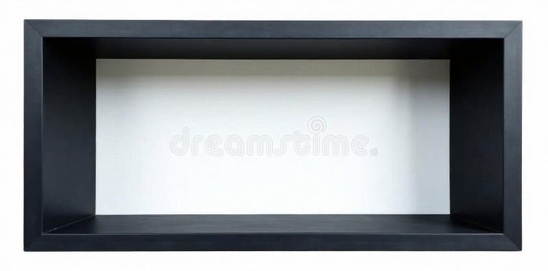 Thick Black Rectangular Frame, Stark White Isolation , White, Line ...
