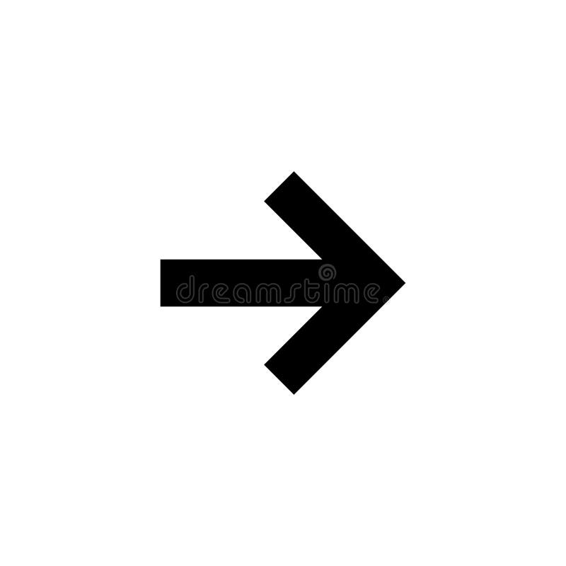 Arrow Icon. One Arrow Icon. Arrow Symbol. Right Point Arrow Icon. Stock ...