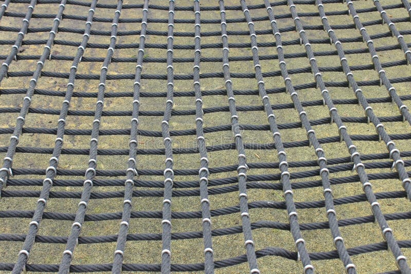 The Net is Made of Thick Ropes. Russia. Stock Image - Image of ropes ...