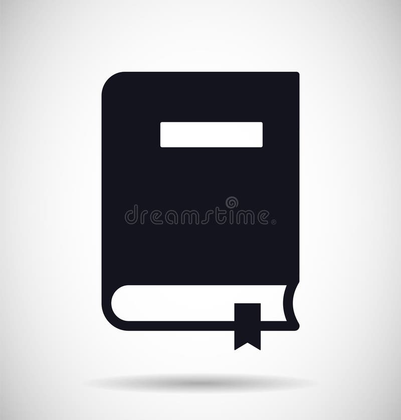 Thick Book with Bookmark Vector Icon Stock Vector - Illustration of ...