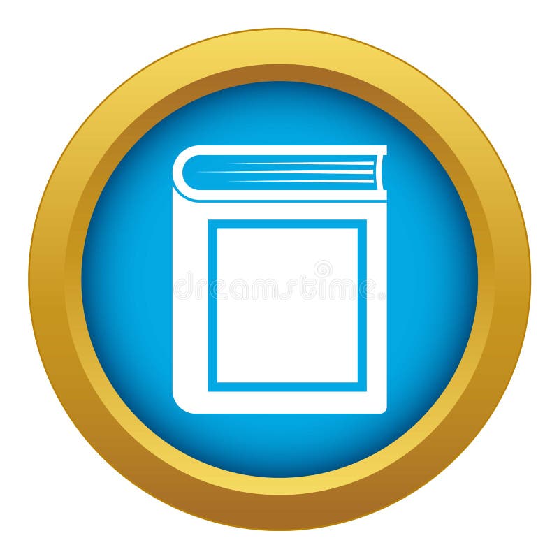 Thick Book Icon Blue Vector Isolated Stock Vector - Illustration of ...