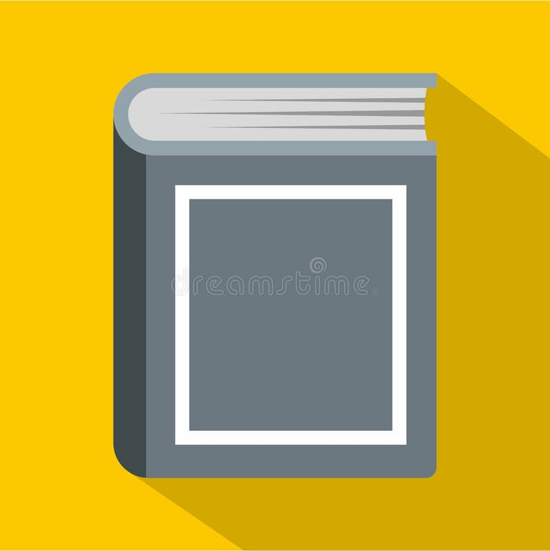 Thick Book Icon, Flat Style Stock Vector - Illustration of graphic ...