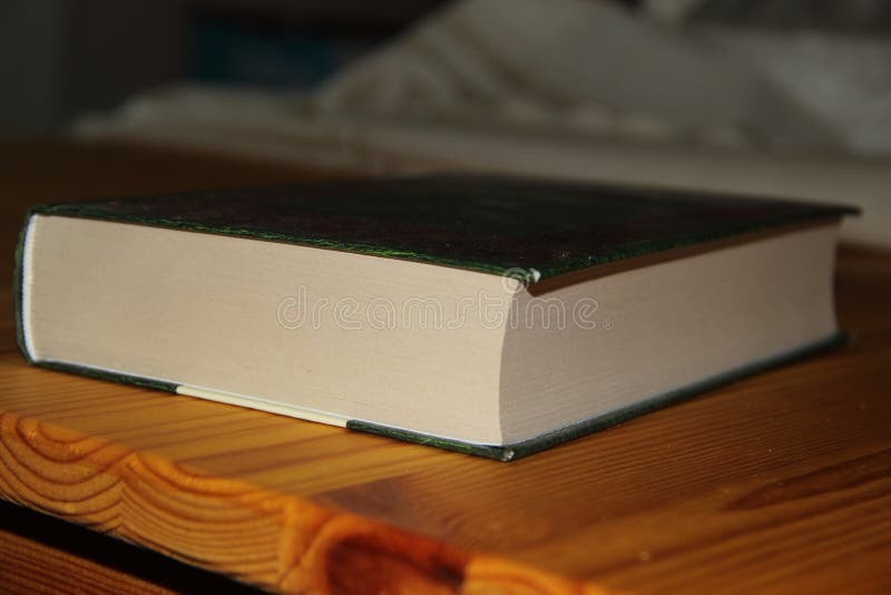 Thick Book Lying on the Table Stock Image - Image of pickled, natural ...
