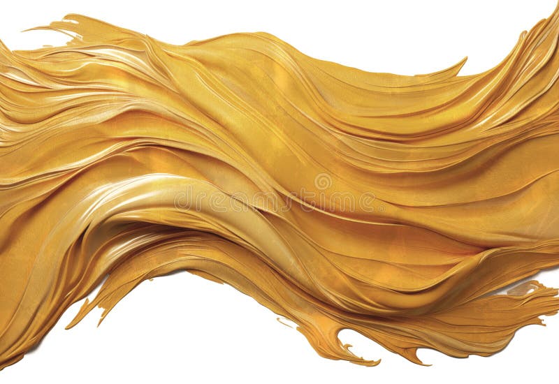 Thick Brushstroke of Oil or Makeup on White Canvas, Marked Texture and ...