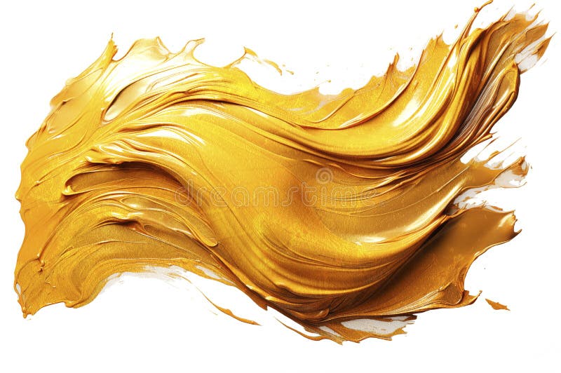 Thick Brushstroke of Oil or Makeup on White Canvas, Marked Texture and ...